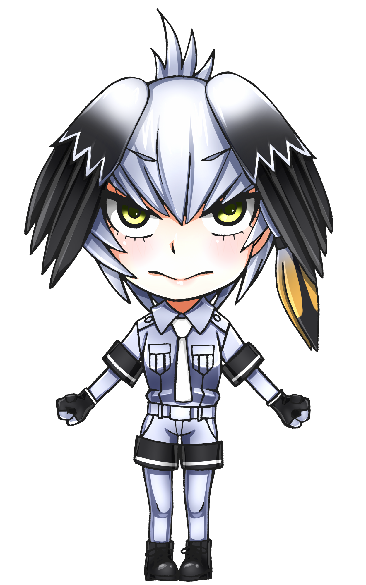 The Big ImageBoard (TBIB) - 1girl chibi full body kemono friends ...