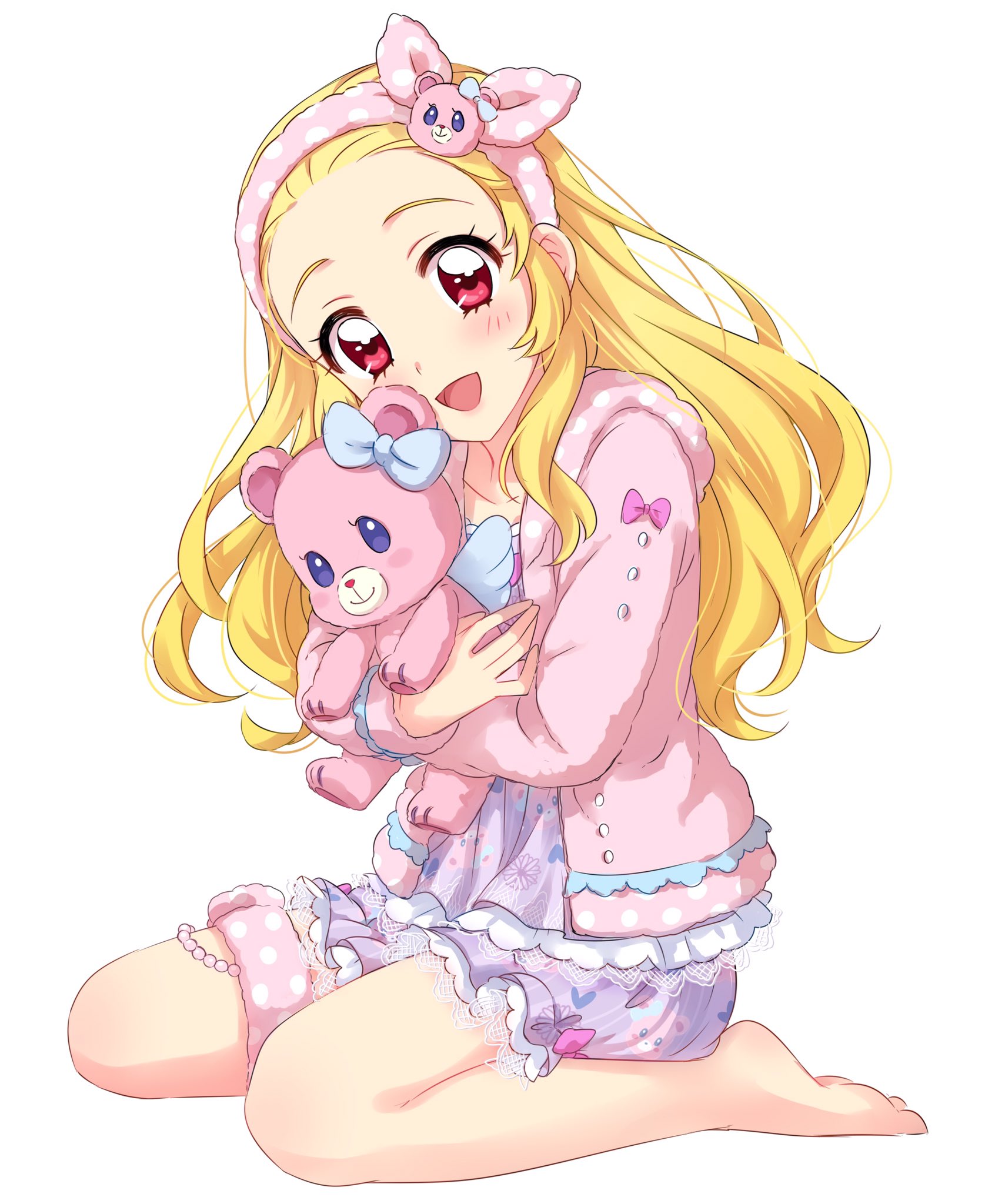 The Big ImageBoard (TBIB) - :d aikatsu! aikatsu! (series) bangs pinned back bare legs barefoot ...