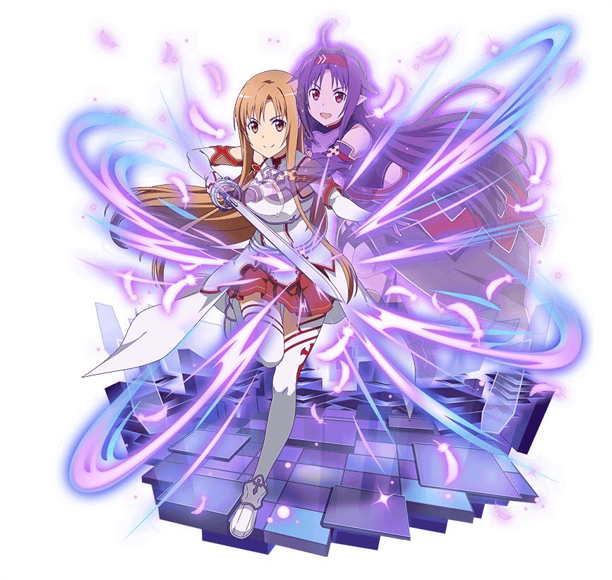 The Big ImageBoard (TBIB) - 2girls :d ahoge armor asuna (sao ...