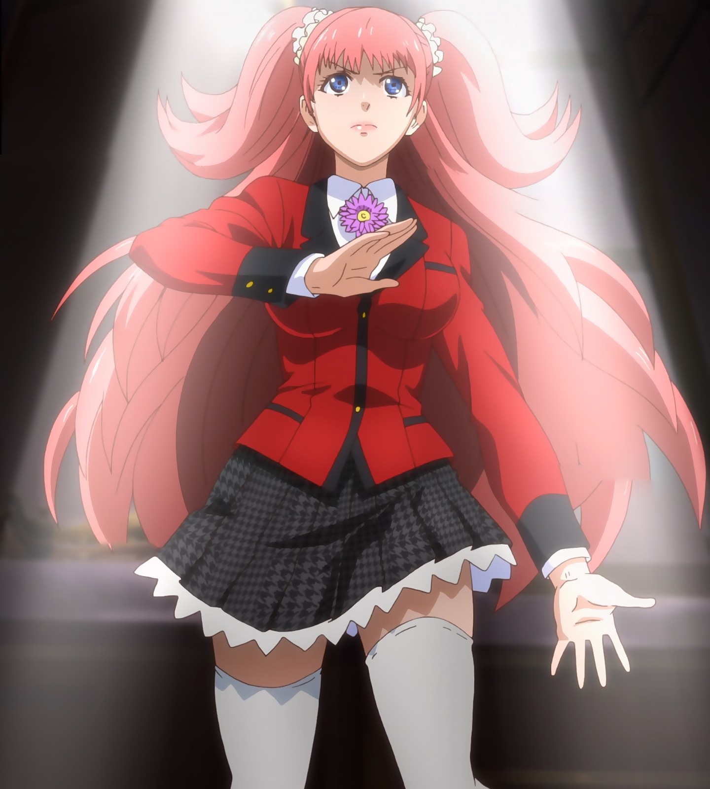 The Big ImageBoard (TBIB) - 1girl blue eyes female flower from below ...