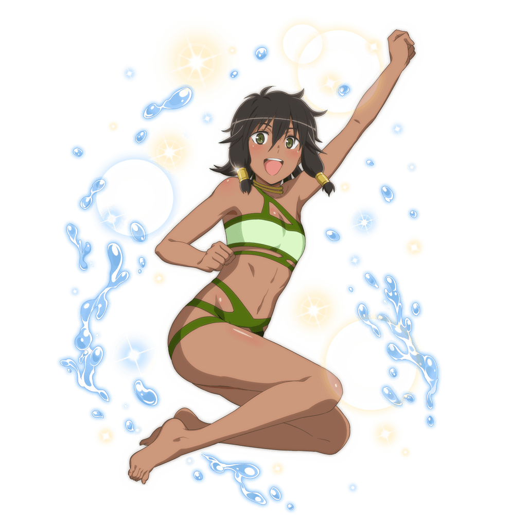 The Big ImageBoard (TBIB) - 1girl arm up armpits bangs bare shoulders barefoot black hair blush ...