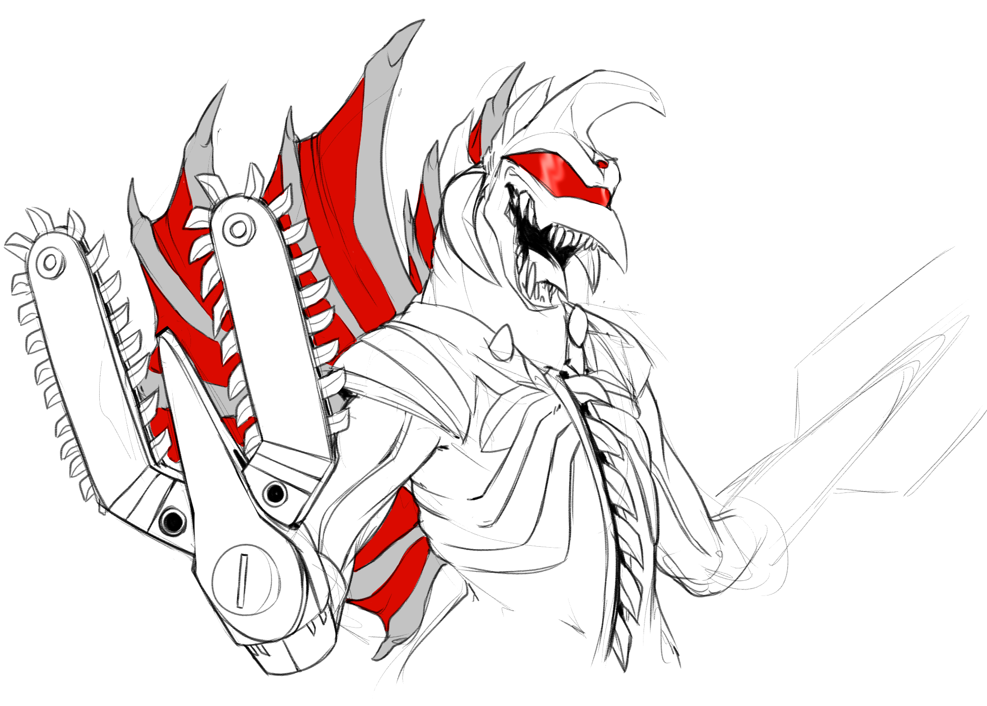 The Big ImageBoard (TBIB) - chainsaw digital drawing (artwork) digital ...
