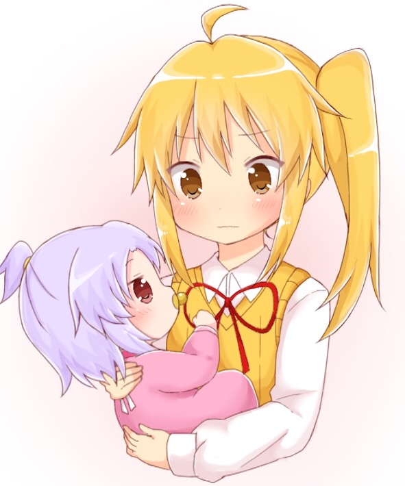 The Big ImageBoard (TBIB) - 2girls aged down ahoge asahigaoka school ...