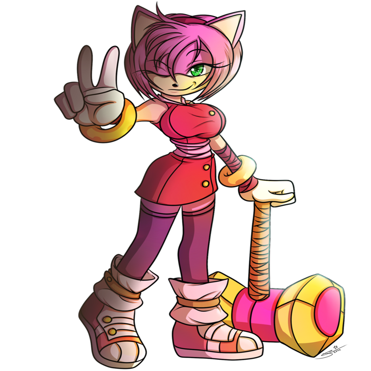The Big Imageboard Tbib 2014 Amy Rose Anthro Big Breasts Biped