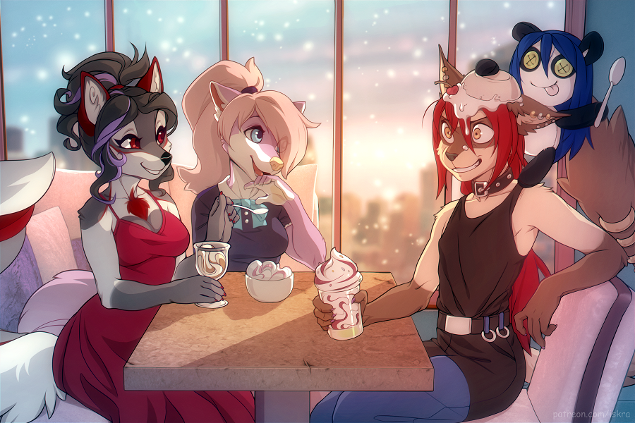 The Big ImageBoard (TBIB) - 2017 3:2 animate inanimate anthro black nose blue eyes canid canine ...