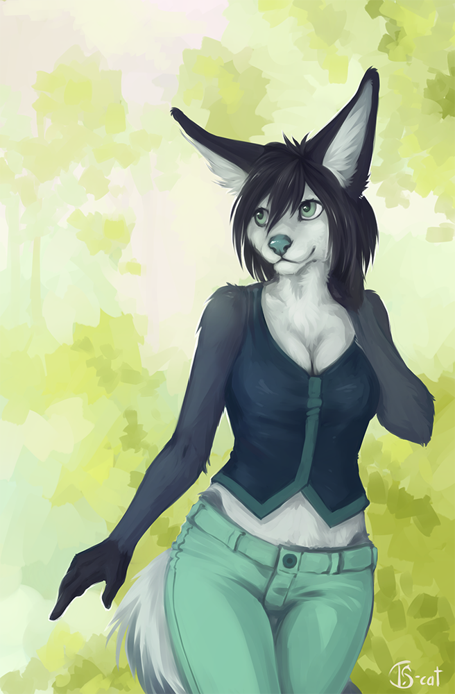 The Big ImageBoard (TBIB) - anthro breasts canid canine clothed clothing digital media (artwork ...