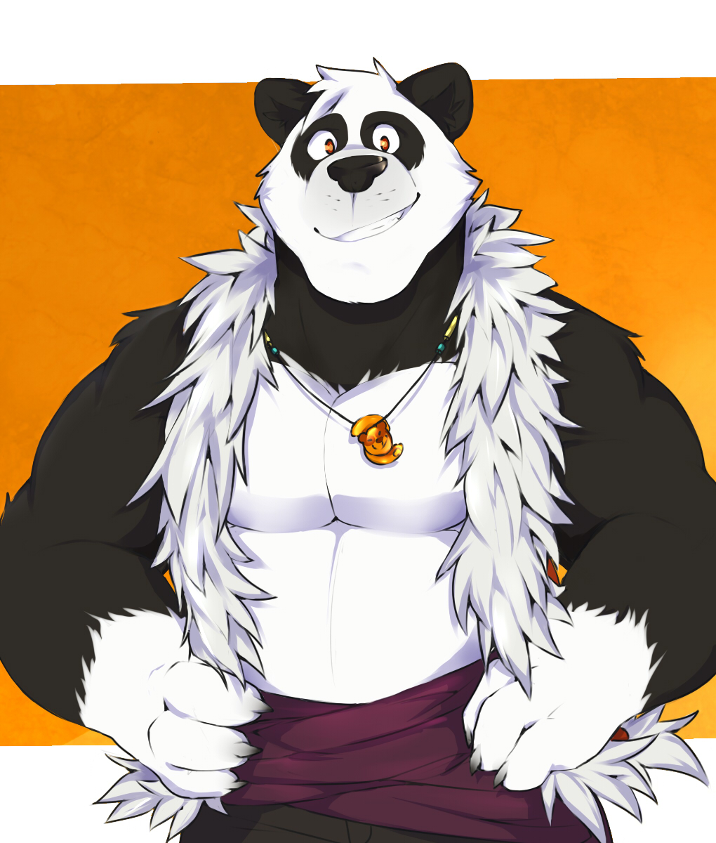 The Big ImageBoard (TBIB) - 2017 anthro bear clothed clothing fur giant panda hi res kororoman ...