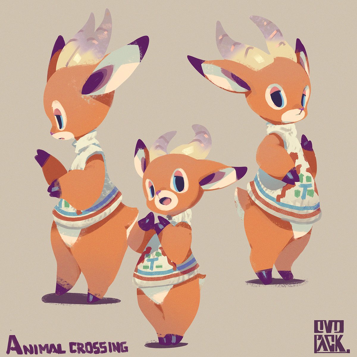 The Big ImageBoard (TBIB) - 1:1 ambiguous gender animal crossing antelope beau (animal crossing ...