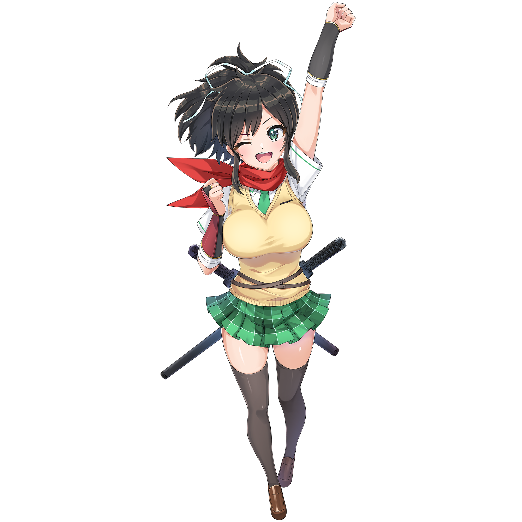 The Big ImageBoard (TBIB) - 1girl arm guards arm up asuka (senran kagura) asuka (senran kagura ...