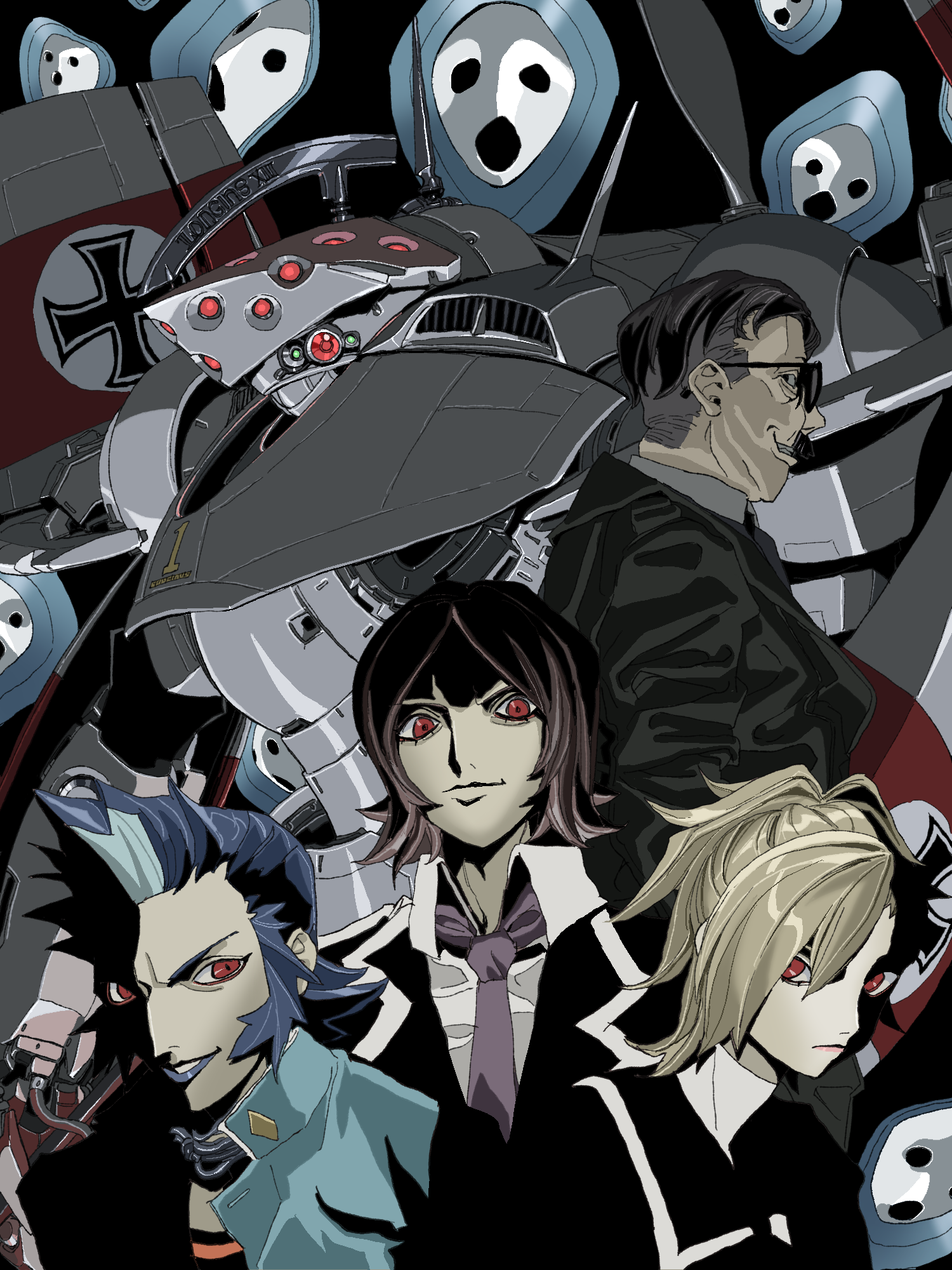 The Big ImageBoard (TBIB) - 1girl 4boys adolf hitler blonde hair blue hair brown hair facial ...