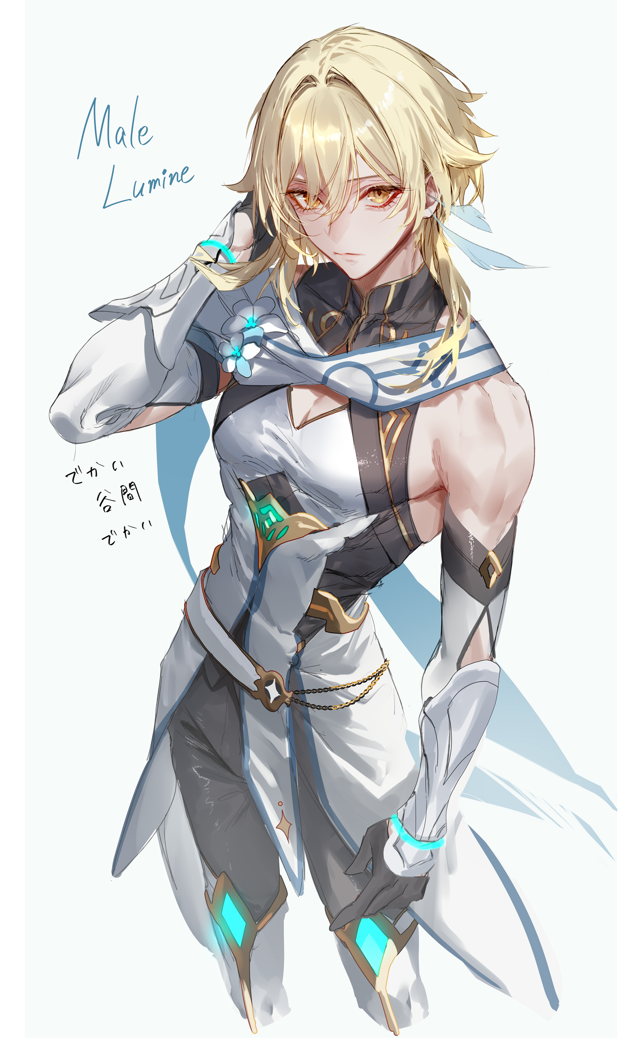 The Big ImageBoard (TBIB) - 1boy blonde hair character name cleavage ...