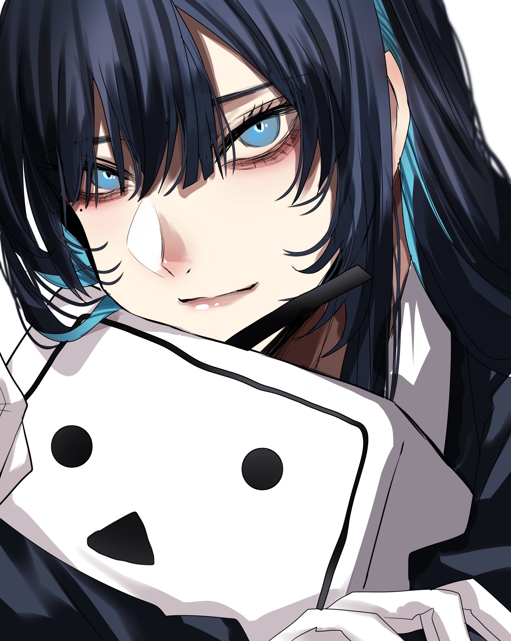 The Big ImageBoard (TBIB) - 1girl ado (utaite) black hair blue eyes blue hair chando (ado ...