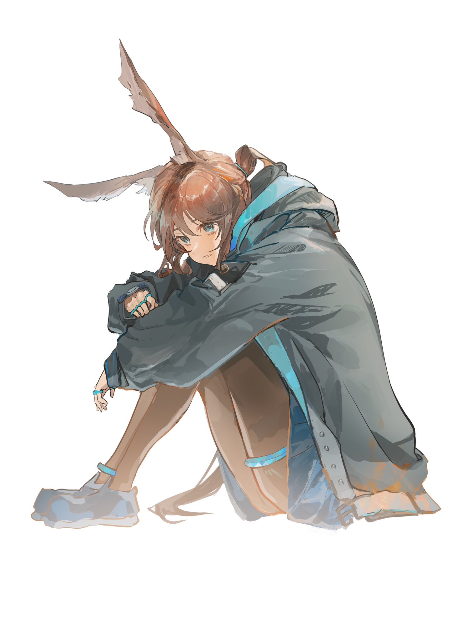 The Big ImageBoard (TBIB) - 1girl amiya (arknights) animal ear fluff animal ears arknights black ...