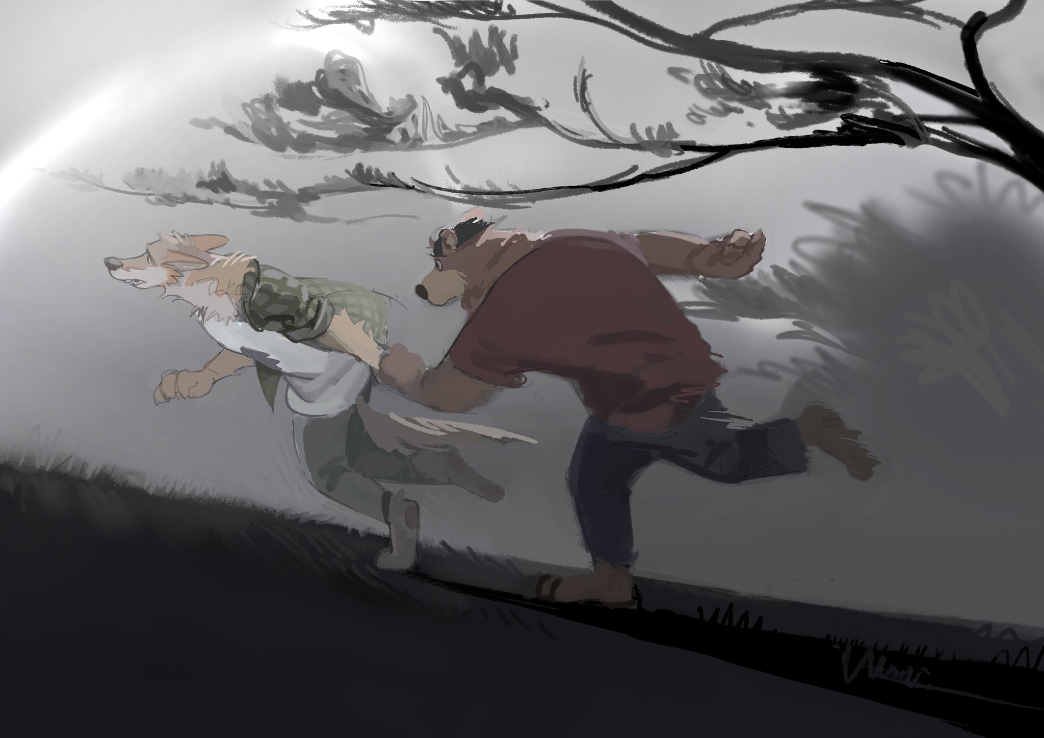 The Big ImageBoard (TBIB) - anthro arches (game) bear bottomwear cameron wilson canid canine ...