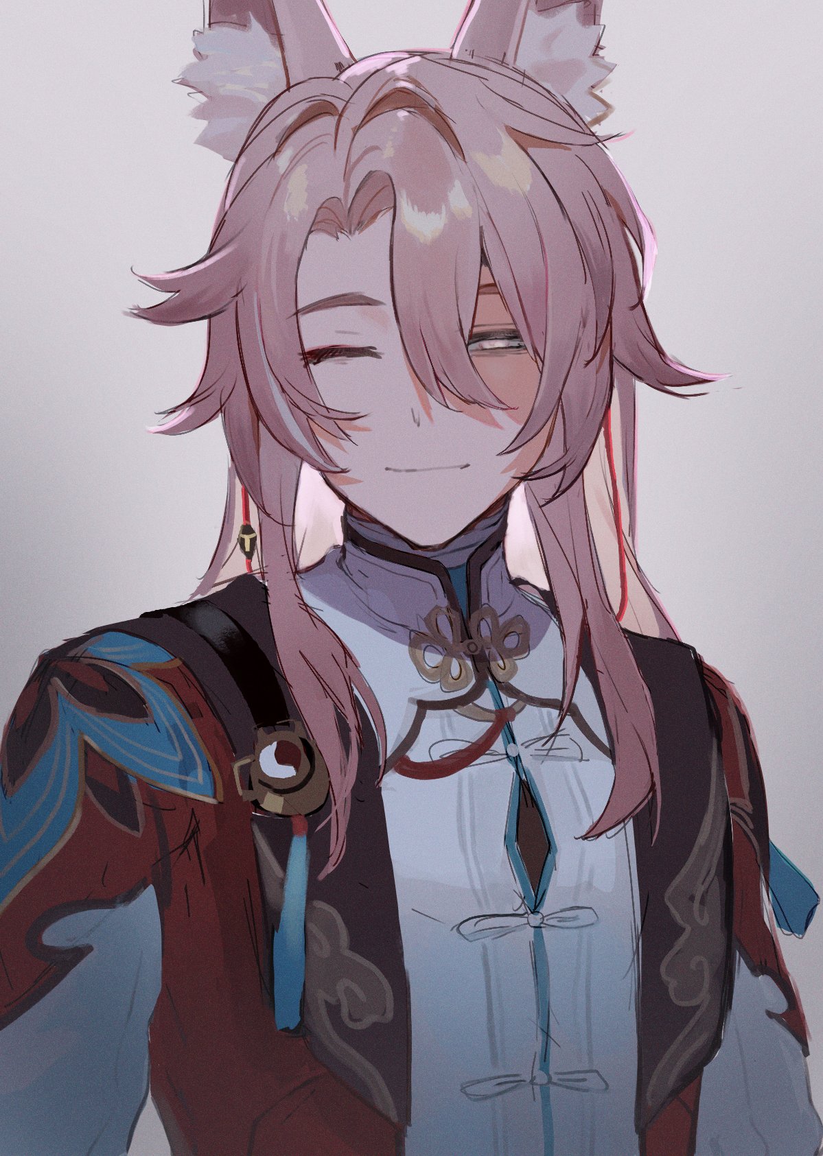 The Big ImageBoard (TBIB) - 1boy animal ear fluff animal ears blind blue ribbon cape chinese ...