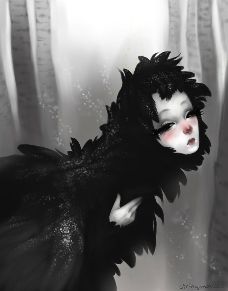 The Big ImageBoard (TBIB) - ambiguous gender animal humanoid avian black body black feathers ...