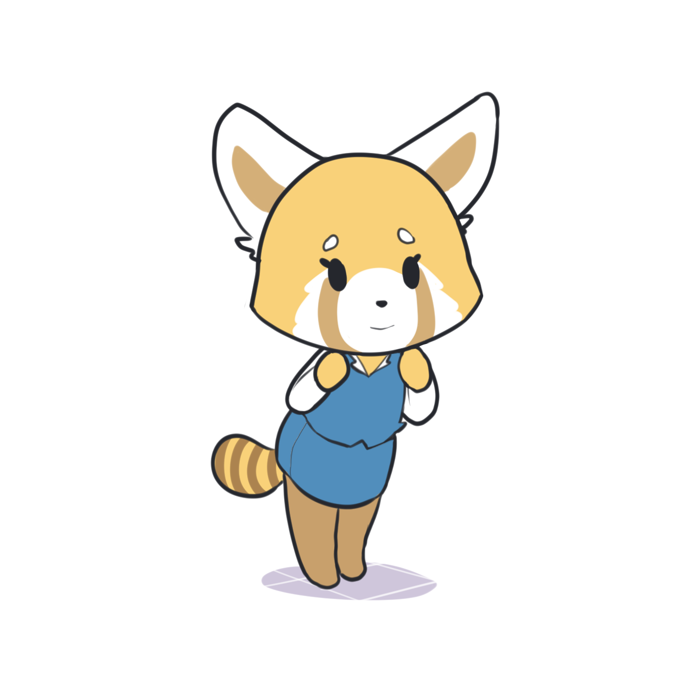 The Big ImageBoard (TBIB) - 1:1 aggretsuko ailurid anthro beady eyes ...