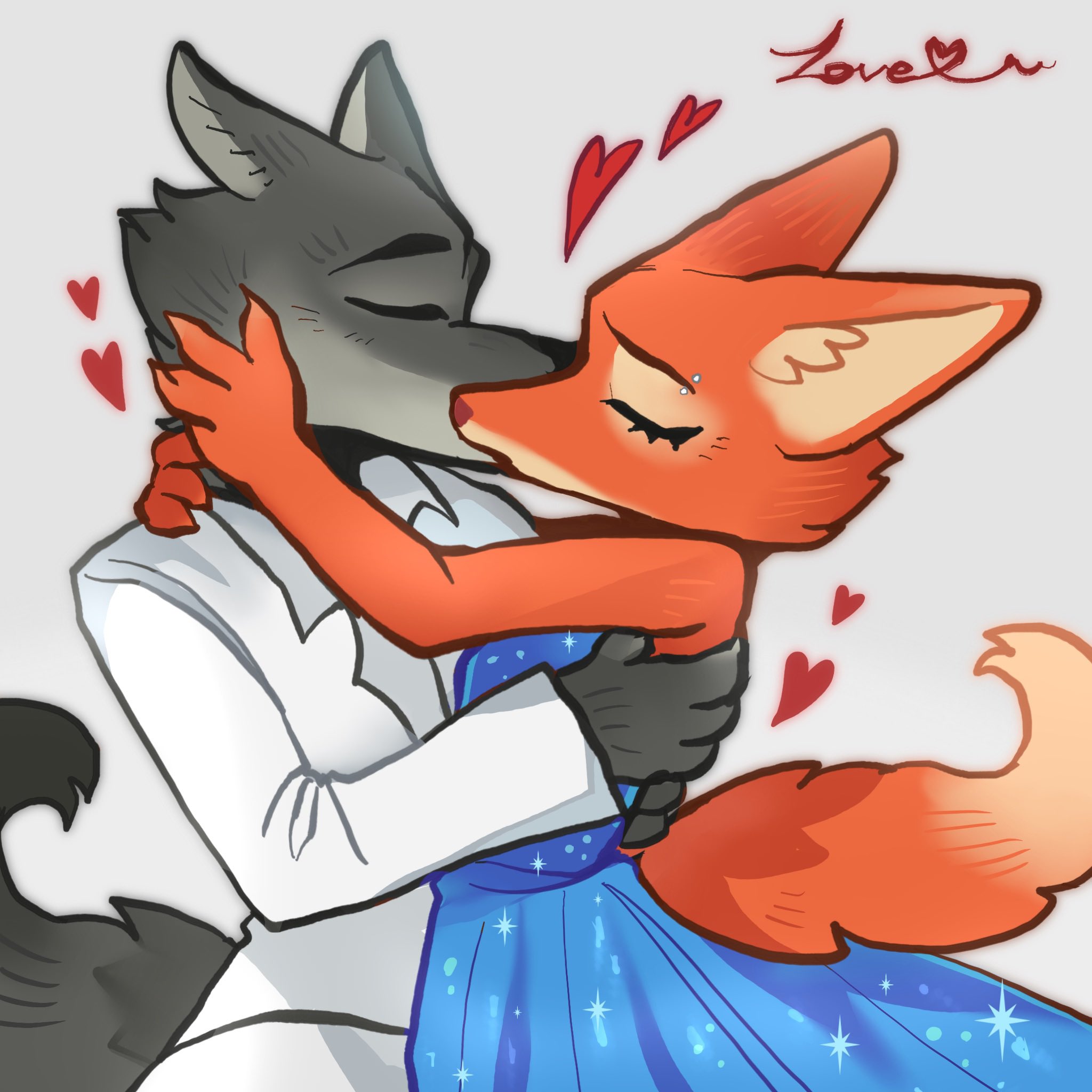 The Big ImageBoard (TBIB) - anthro brown body brown fur canid canine canis canon couple clothed ...