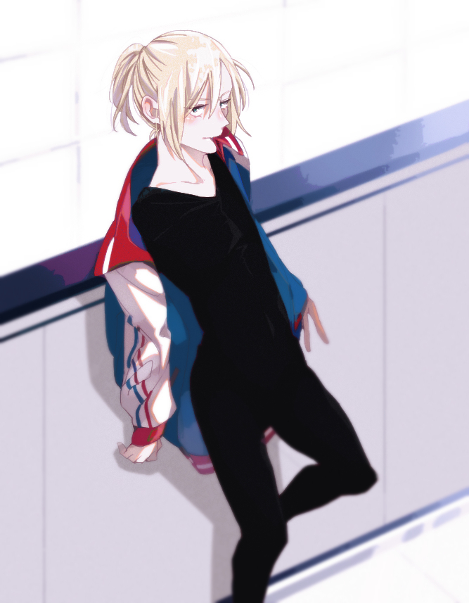 The Big ImageBoard (TBIB) - 1boy bad id bad pixiv id biting biting clothes blonde hair con ...