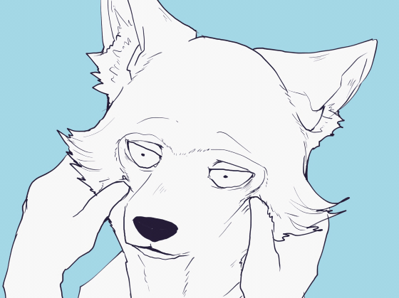 The Big ImageBoard (TBIB) - 2017 animated anthro beastars blue background canid canine canis ...