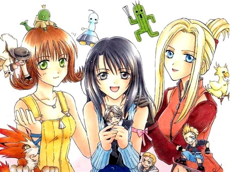 The Big ImageBoard (TBIB) - 3girls artist request black hair blonde ...