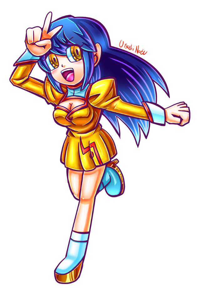 The Big Imageboard Tbib 1girl 90s Agent Aika Artist Name Bangs Bare