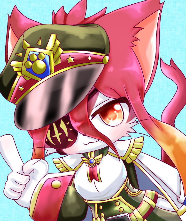 The Big Imageboard Tbib 1girl Artsit Request Cat Cat Busters Eye