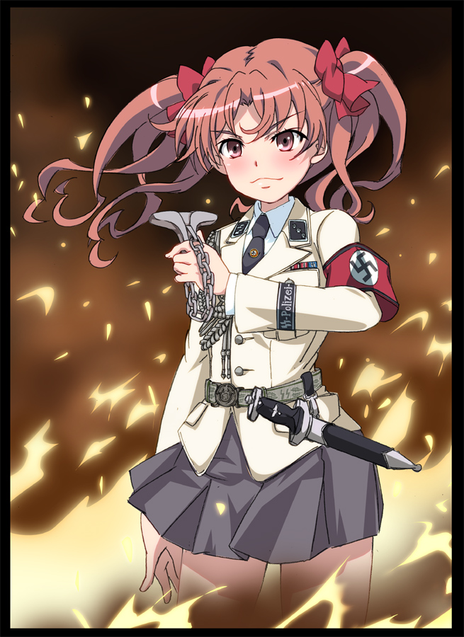 The Big ImageBoard (TBIB) - 1girl artist request blush brown hair nazi ...