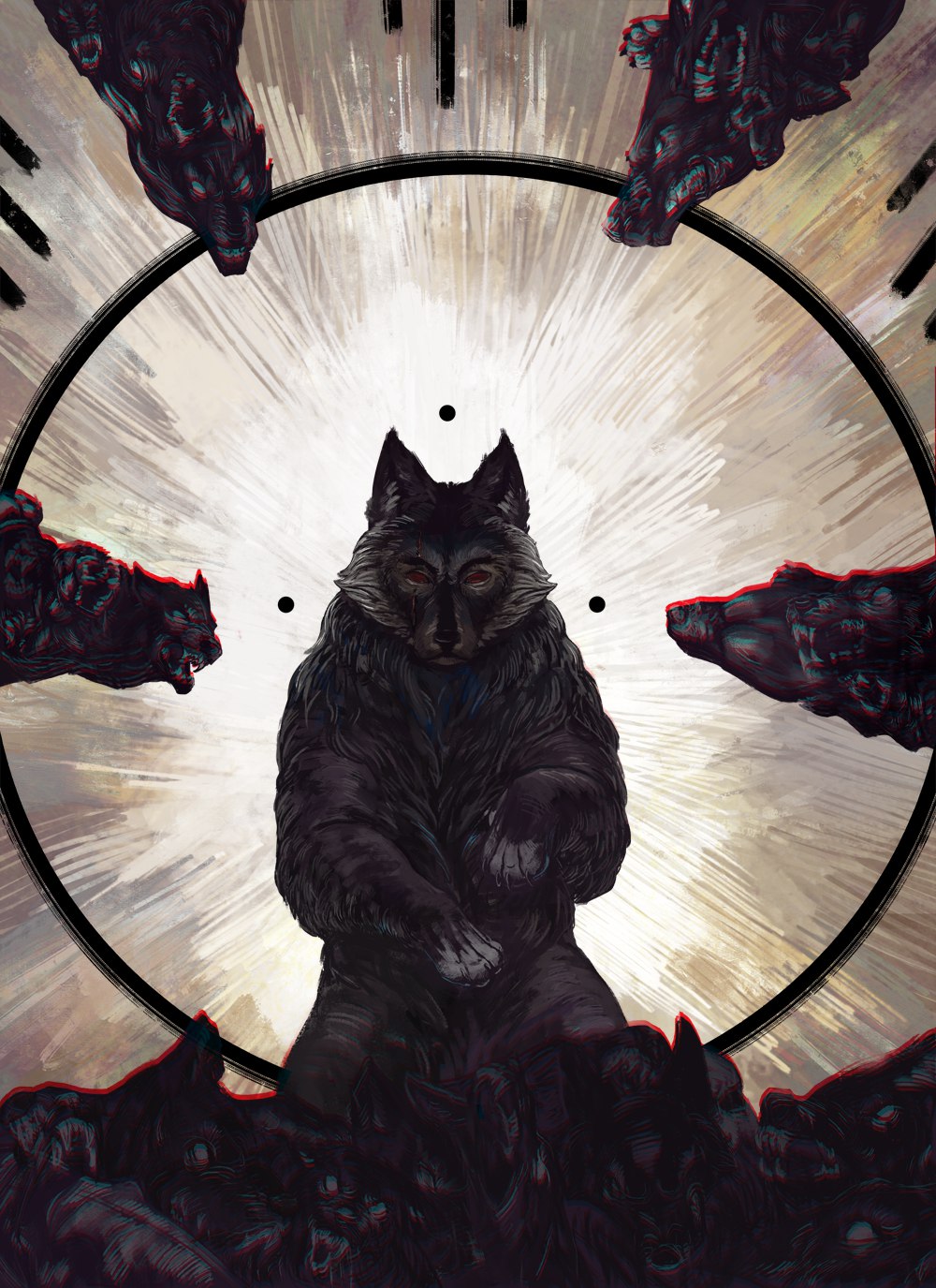 The Big ImageBoard (TBIB) - 2015 black body black fur black nose canid canine canis digital ...