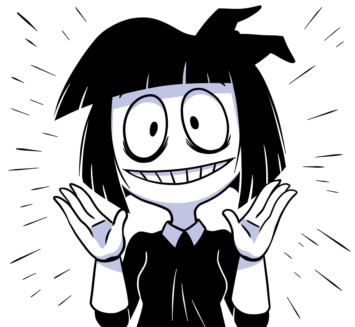 The Big ImageBoard (TBIB) - 1girl black dress black eyes black hair bob cut creepy susie dress ...