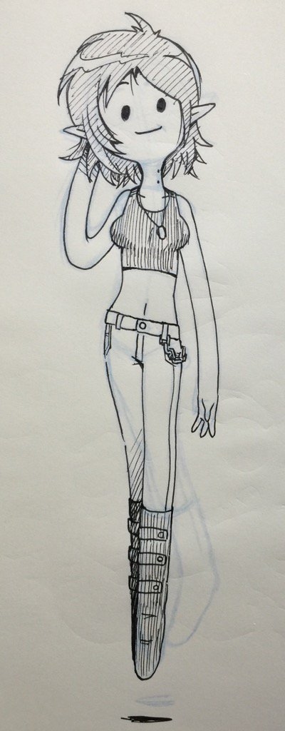 The Big Imageboard Tbib 1girl Adventure Time Belly Bite Mark Black