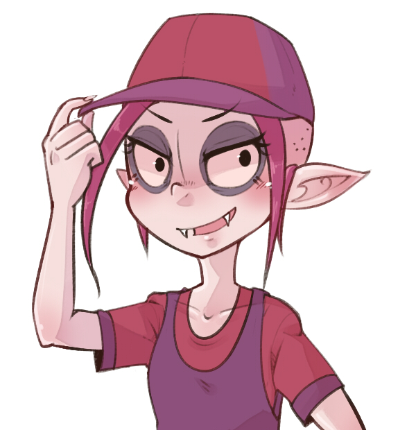 The Big ImageBoard (TBIB) - 1girl eyebrows fangs gothetta gothetticus ...