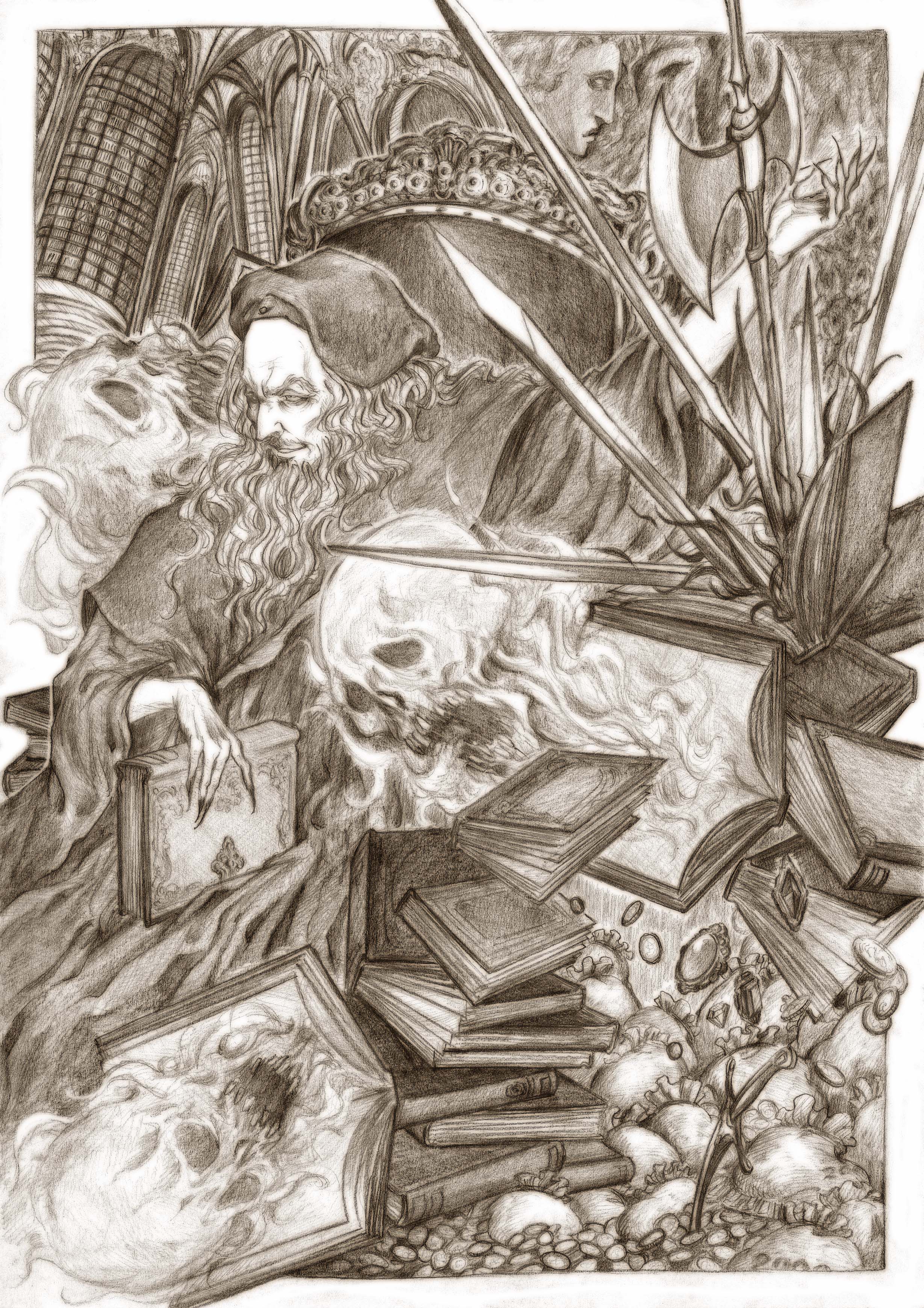 The Big ImageBoard (TBIB) - absurdres axe beard book castlevania claws ...