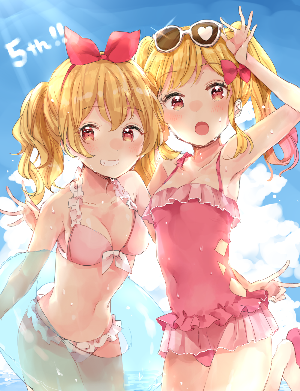 The Big ImageBoard (TBIB) - 2girls :o adjusting eyewear aikatsu! aikatsu! (series) aikatsu stars ...