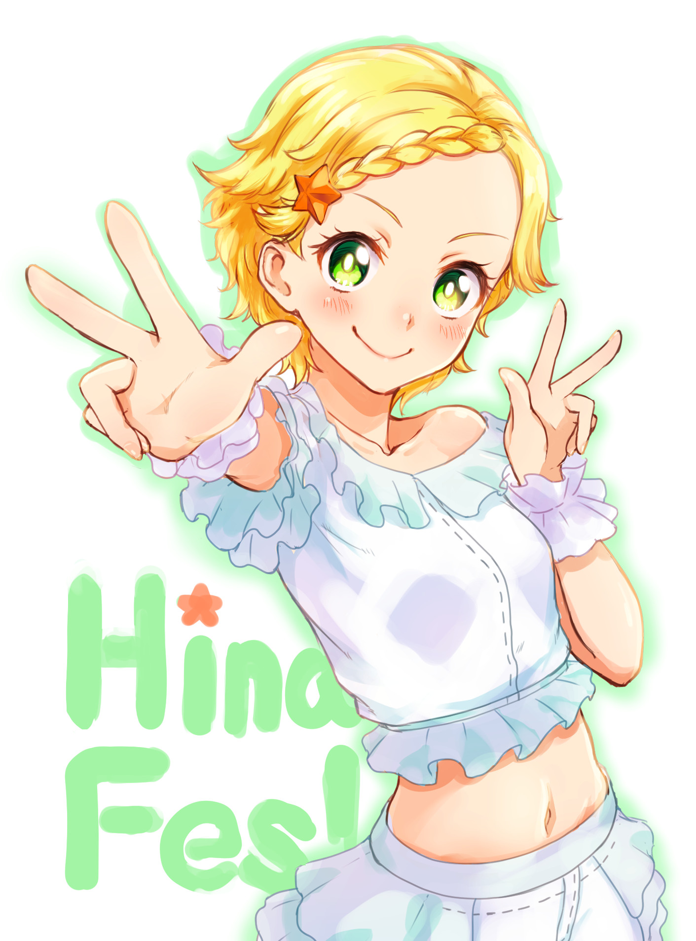 The Big ImageBoard (TBIB) - 1girl aikatsu! aikatsu! (series) bare shoulders blonde hair blush ...