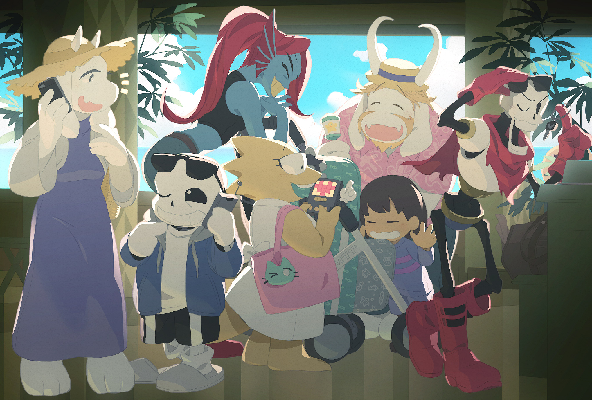 The Big ImageBoard (TBIB) - alphys ambiguous gender animal humanoid animated skeleton anthro ...