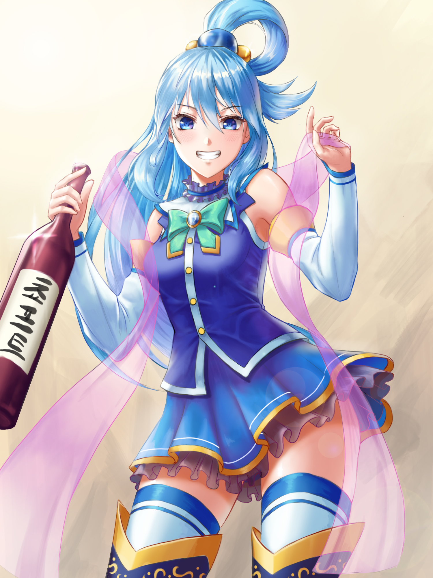 The Big Imageboard Tbib 1girl Aqua Konosuba Bad Id Bad Pixiv Id