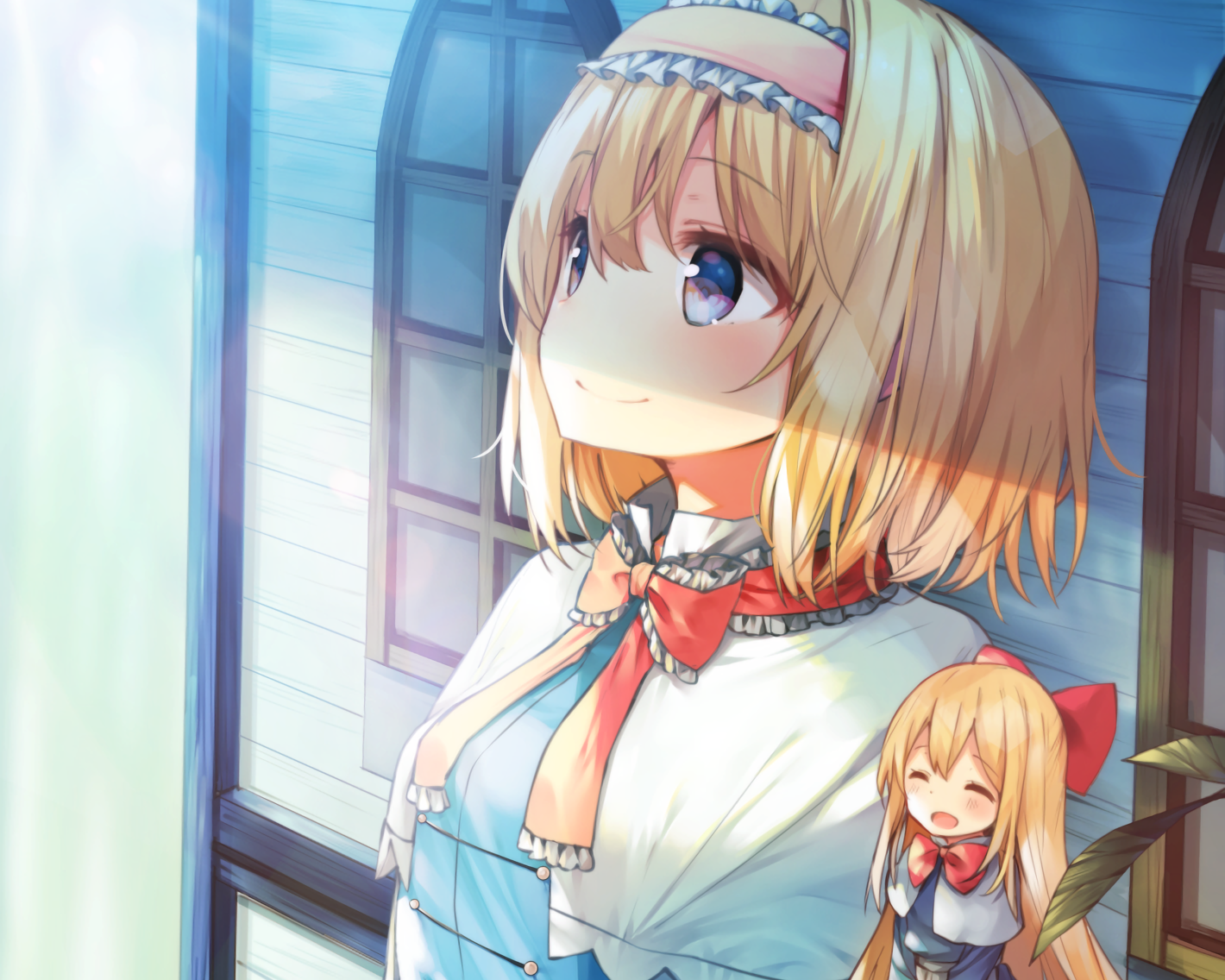 The Big ImageBoard (TBIB) - alice margatroid aqua eyes blonde hair bow cropped doll headband ...