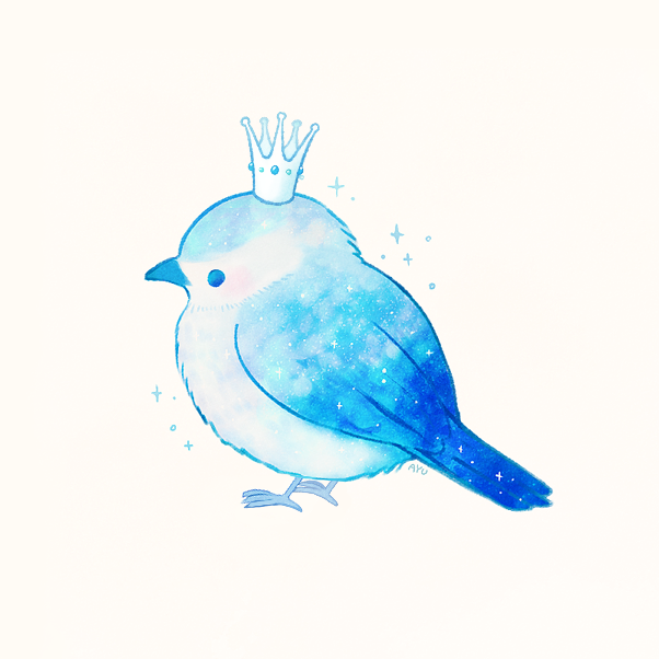 The Big ImageBoard (TBIB) - artist name ayu (mog) bird blue crown from ...