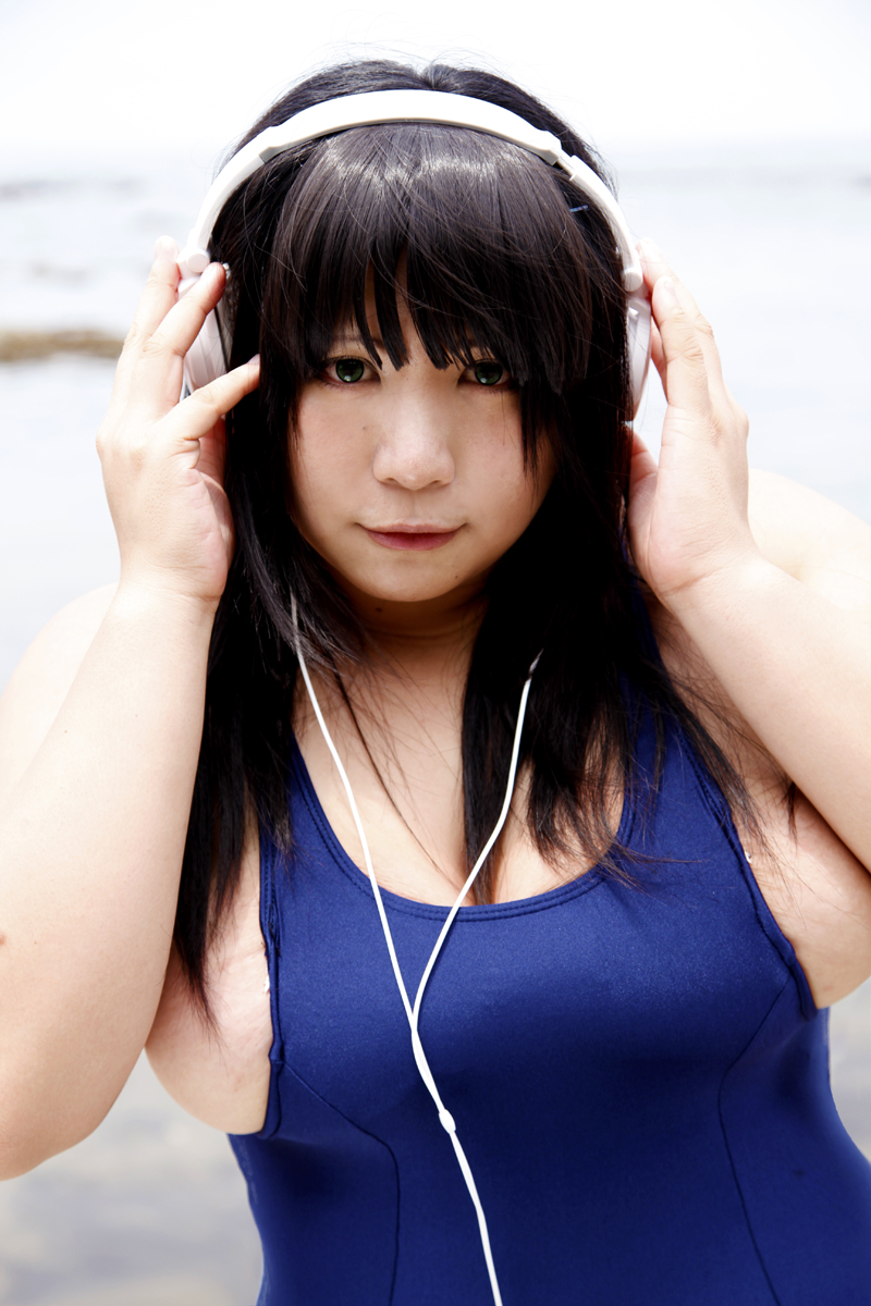 The Big Imageboard Tbib 1girl Black Hair Blue Eyes Breasts Chouzuki