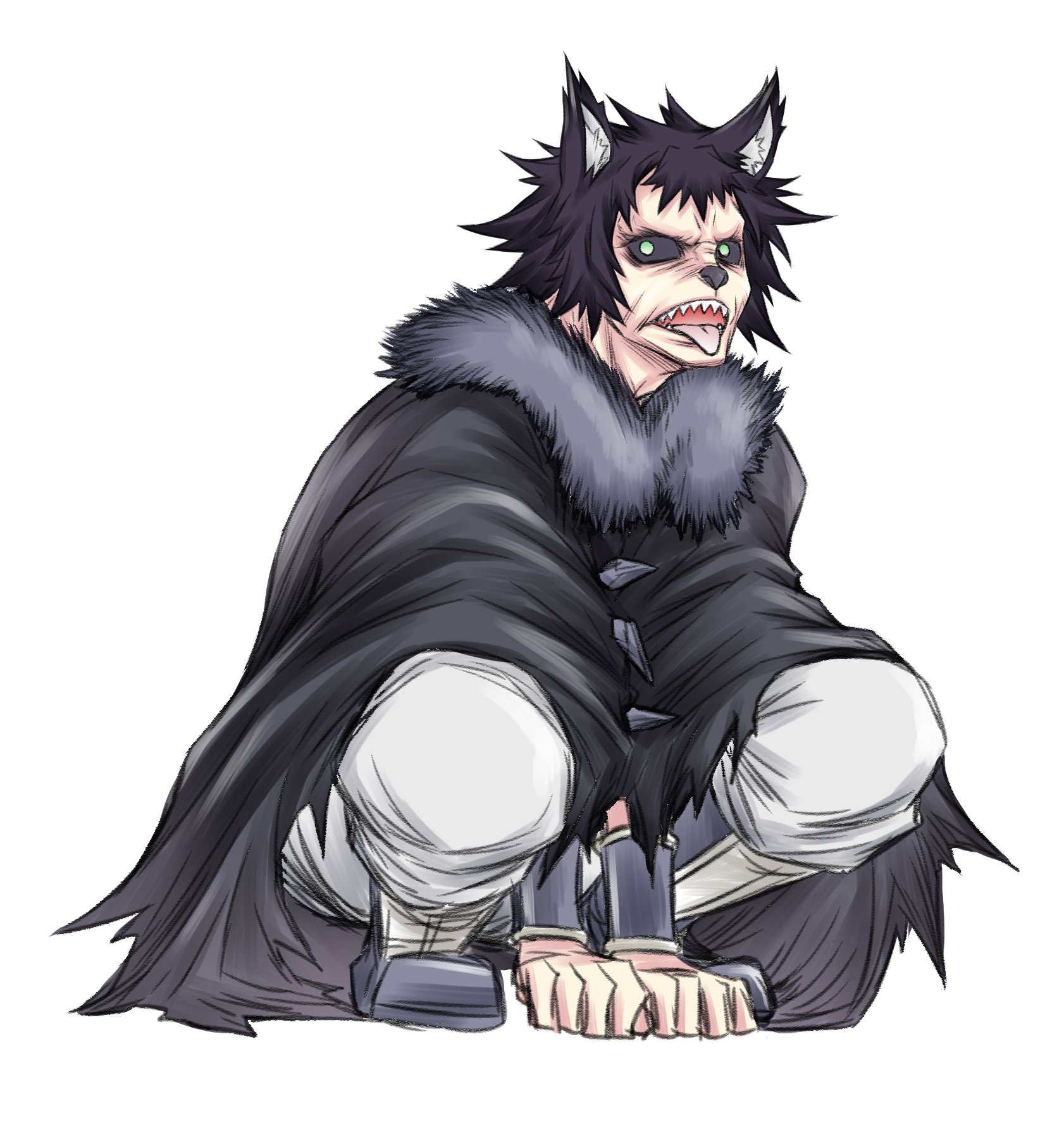 The Big ImageBoard (TBIB) - akatsuki akira all fours animal ears black ...