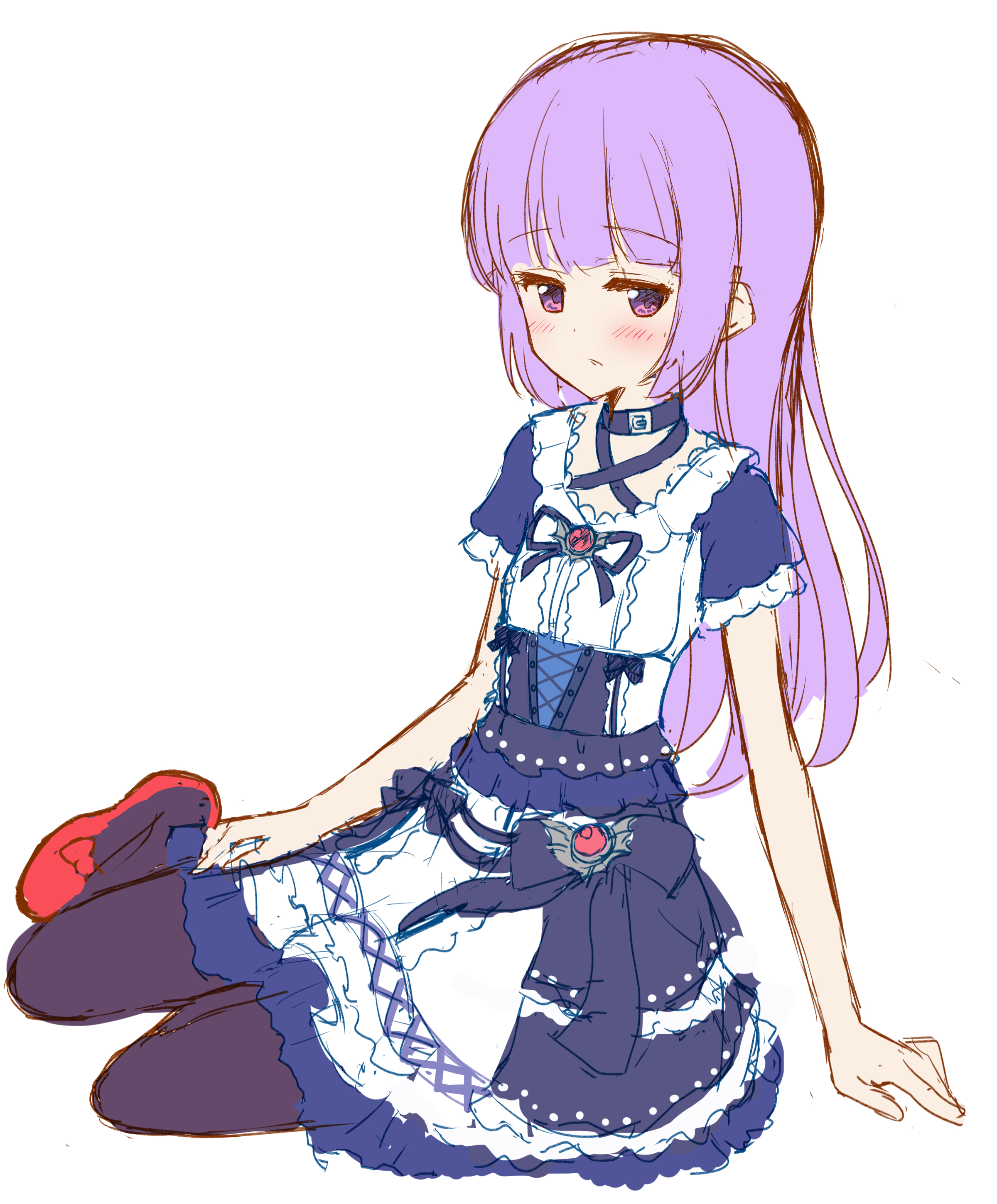The Big ImageBoard (TBIB) - absurdres aikatsu! aikatsu! (series) arm support bangs black choker ...