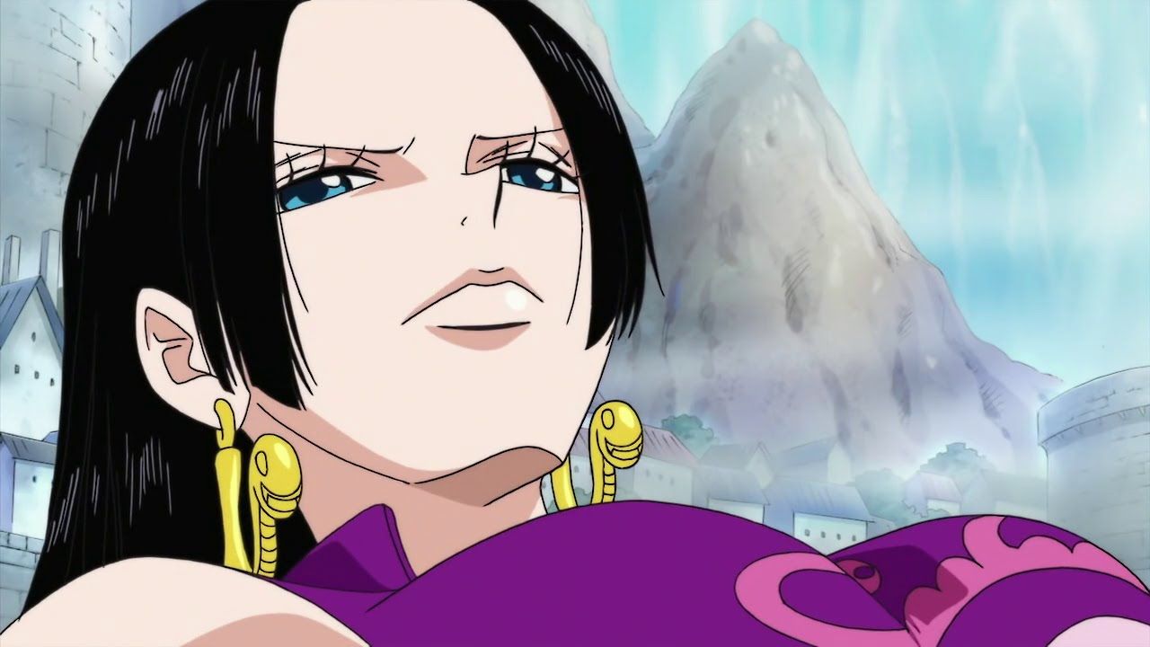 The Big Imageboard Tbib 1girl Boa Hancock Breasts Cleavage Curvy