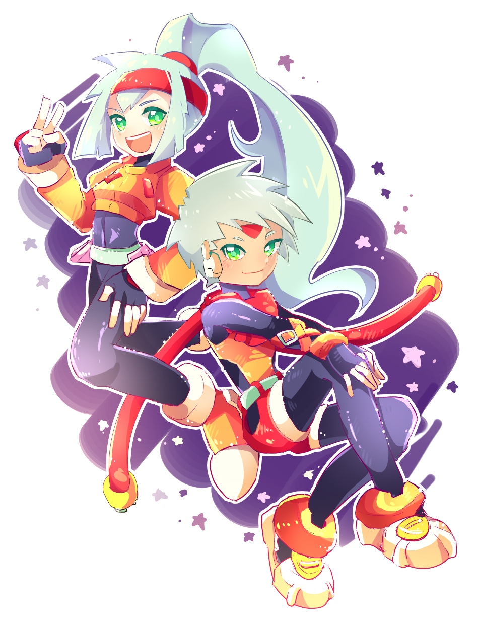 The Big ImageBoard (TBIB) - 1boy 1girl ashe (mega man) belt bodysuit ...