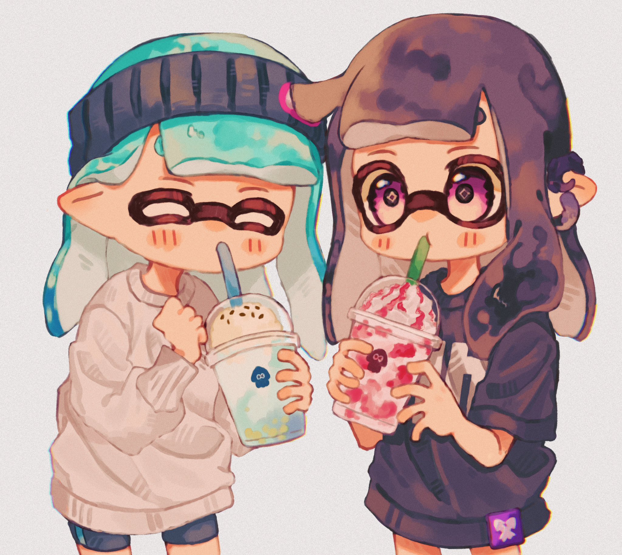 The Big ImageBoard (TBIB) - 2girls blue hair blue hairband closed eyes ...