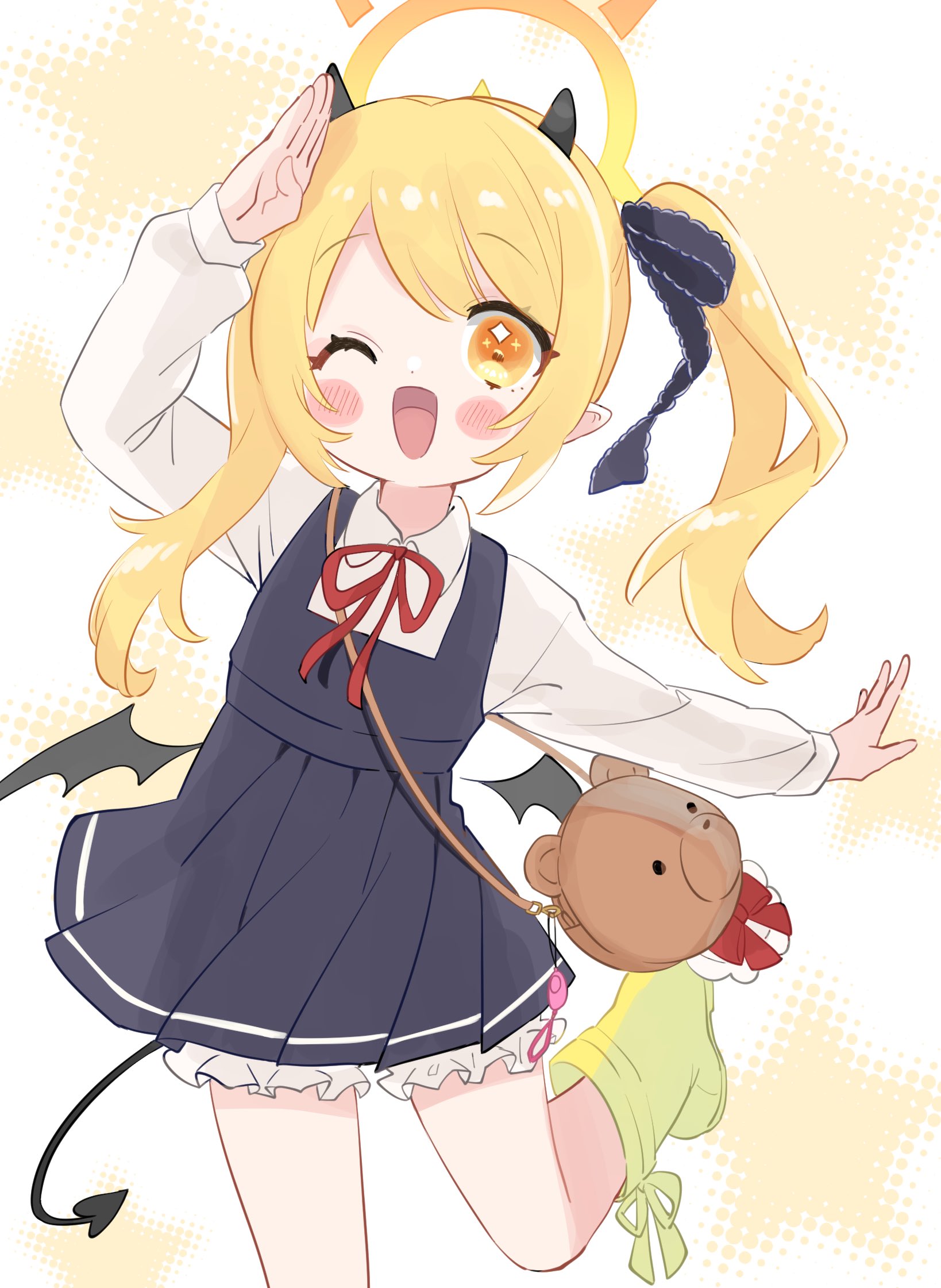 The Big ImageBoard (TBIB) - 1girl black dress black horns black tail ...