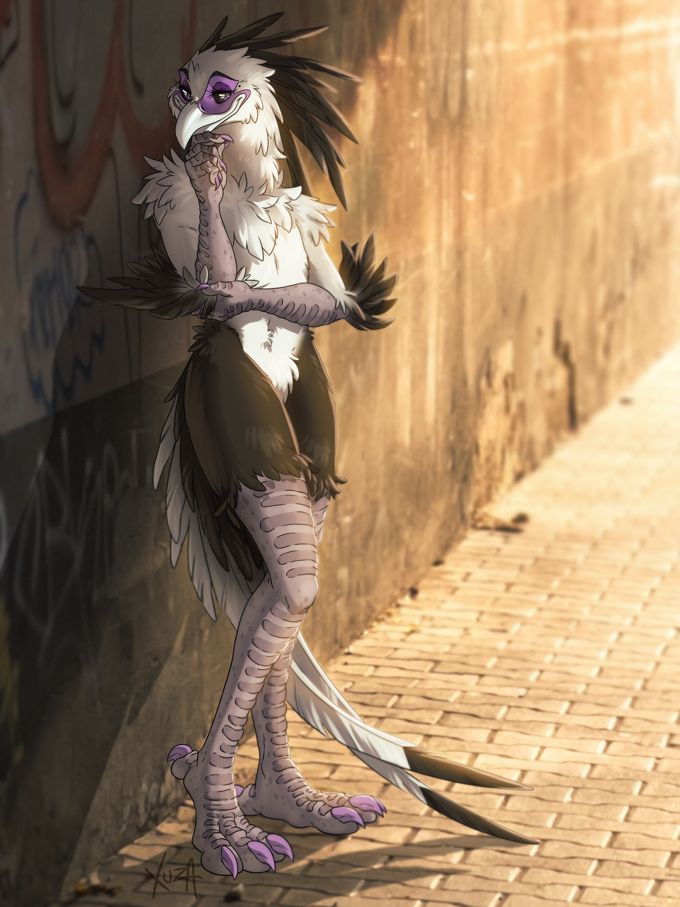 The Big Imageboard Tbib Anthro Avian Beak Bird Bird Feet Chest Tuft