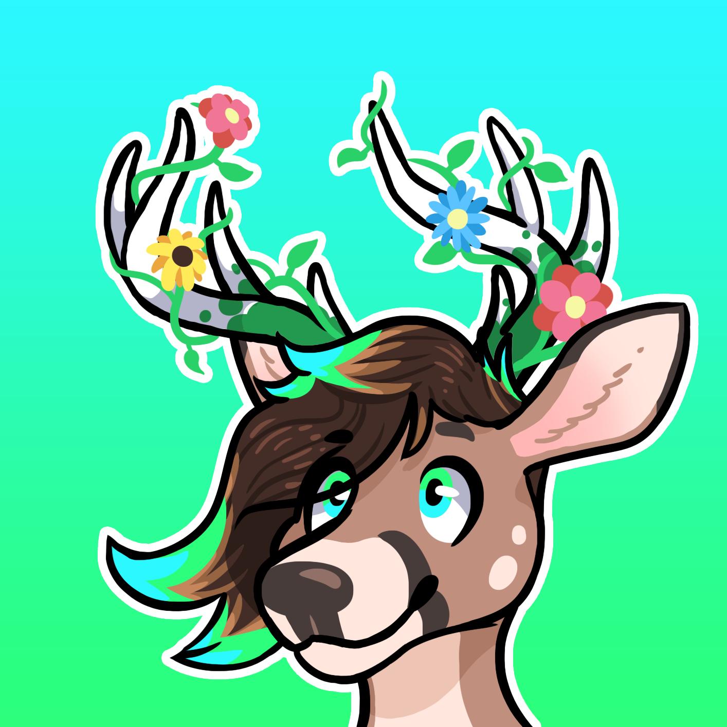 The Big ImageBoard (TBIB) - 1:1 2019 anthro antlers blue eyes blue ...