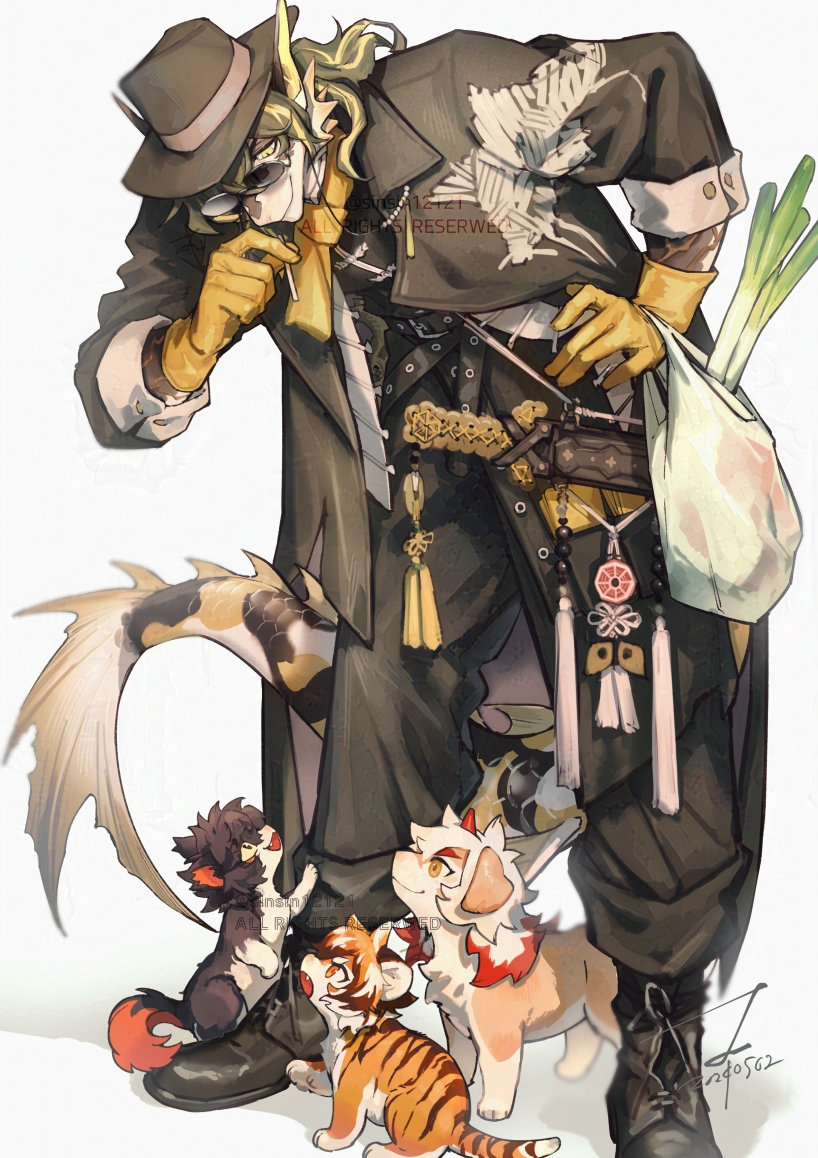 The Big ImageBoard (TBIB) - 1girl 3boys aak (arknights) animalization arknights artist name ...