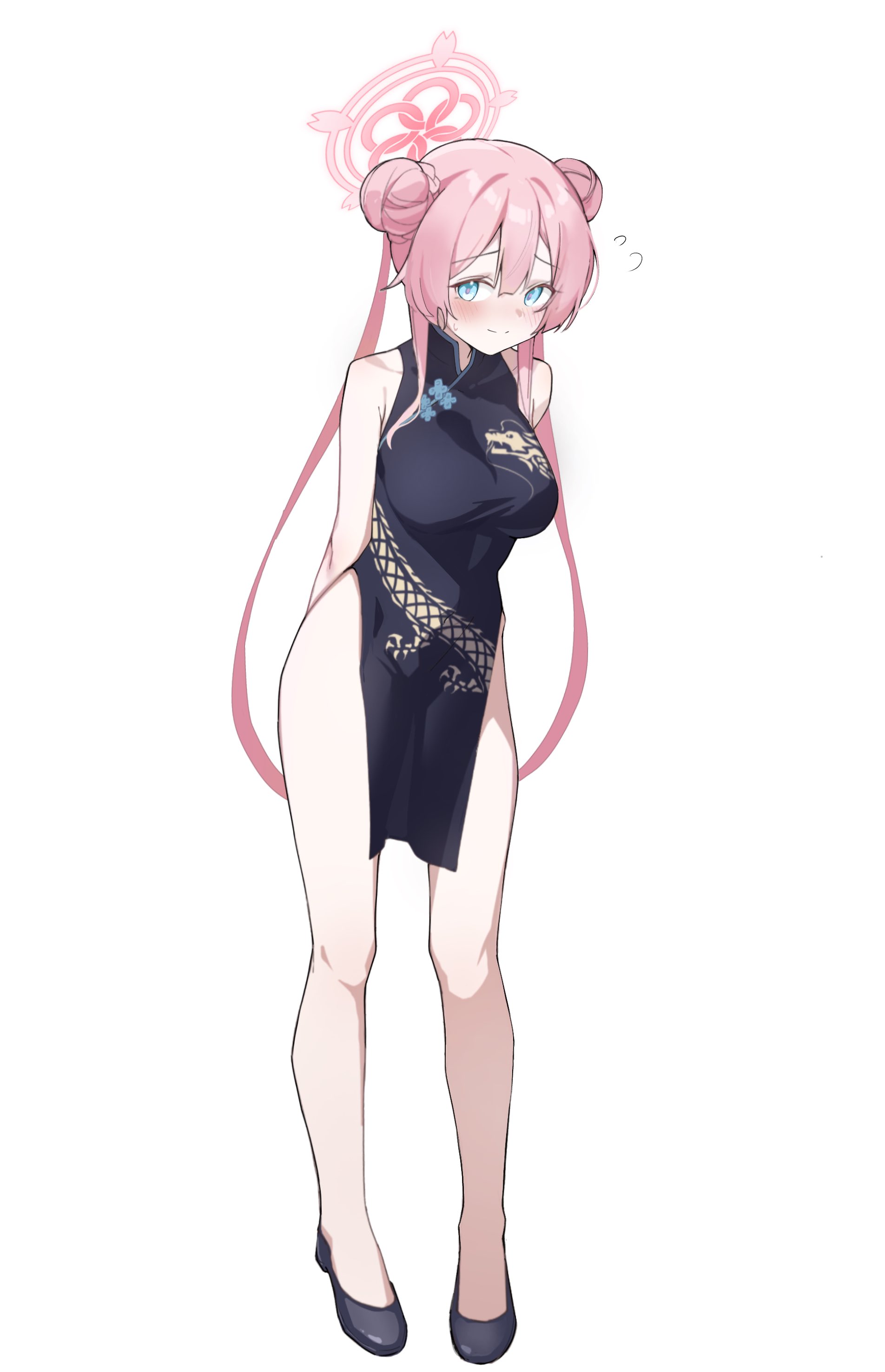 The Big ImageBoard (TBIB) - 1girl absurdres arsyky14 black dress blue archive character request ...